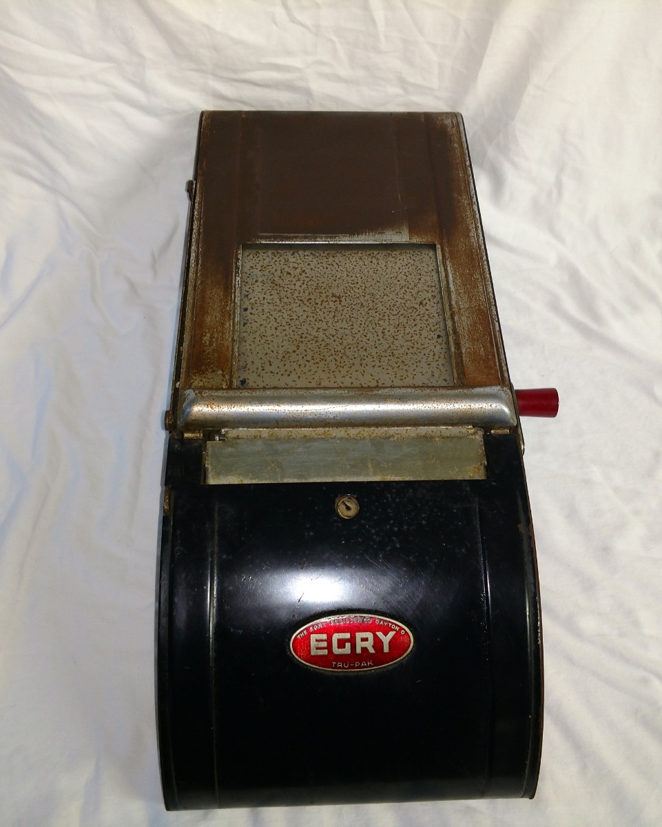 Vintage Egry Register CO Cash receipt machine recorder merchile machine ...
