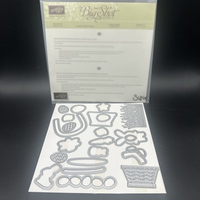 Stampin Up Sizzix Basket Builder Framelits Dies Easter Bunny Carrot Eggs | eBay