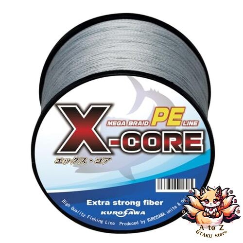 NEW KUROSAWA PE Line X-CORE Stealth Gray 1000m 4 strands No. 2 28lb/12 ...