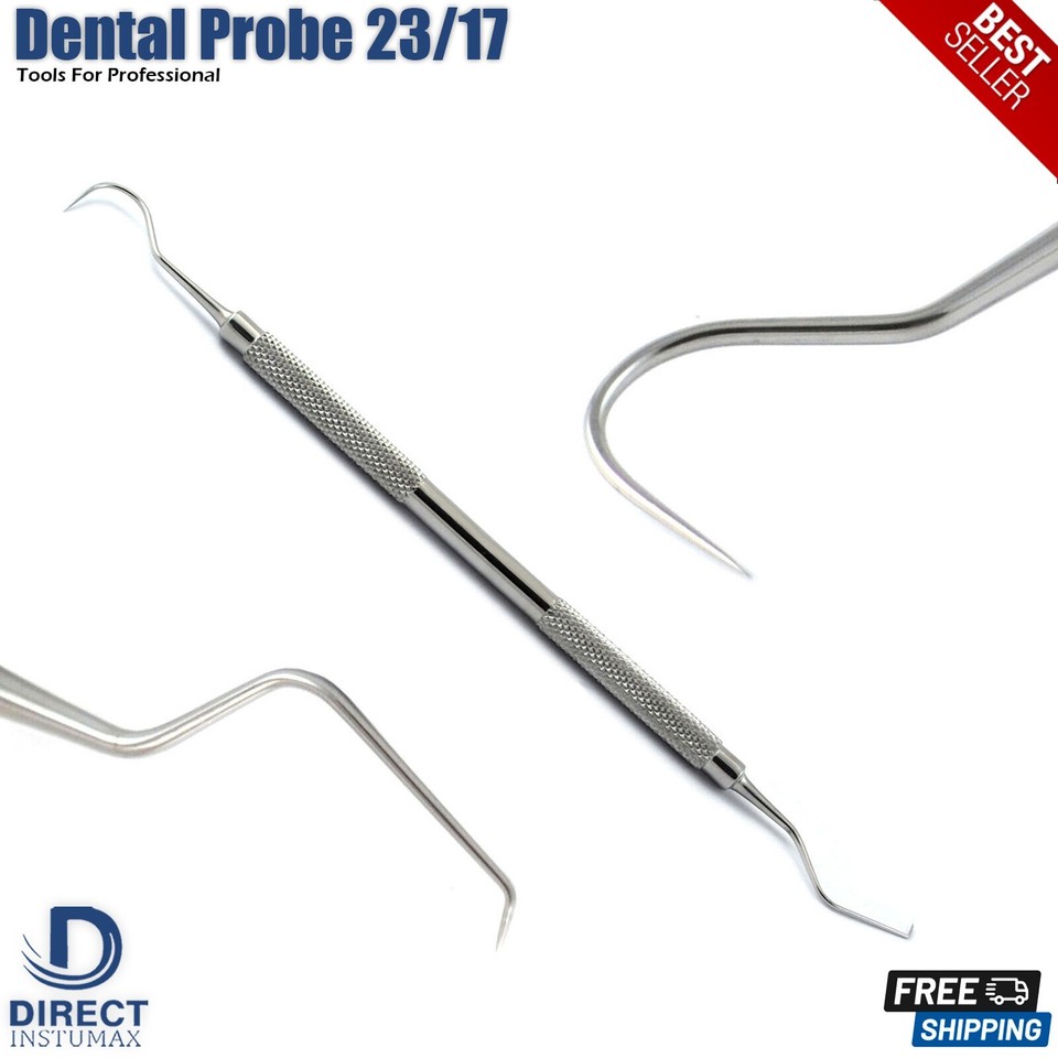 Dental Examination Kit Basic Hygiene Tweezer Mirror Probe Cleaning ...