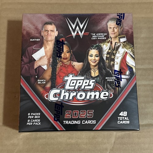 2025 TOPPS CHROME WWE MEGA BOX Factory Sealed In Hand | eBay