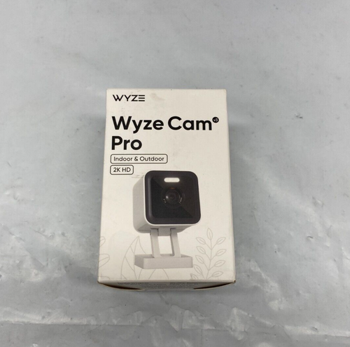 WYZE Cam V3 Pro 2K Wi-Fi Indoor/Outdoor Security Camera - White | eBay