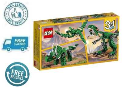 New LEGO Creator Mighty Dinosaurs Pterodactyl Triceratop T Rex Toy Set ...