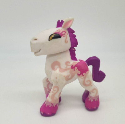 Animal Jam Horse Pony Figure Jazwares 2016 Toy PVC Pink White 2.75" | eBay