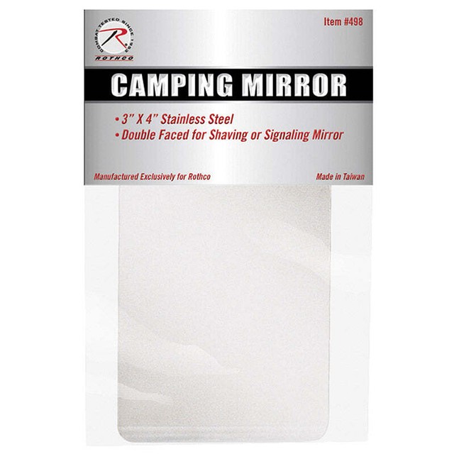 6 Rothco 498 Doubled Face Stainless Steel Camp Survival Signal Mirror ...