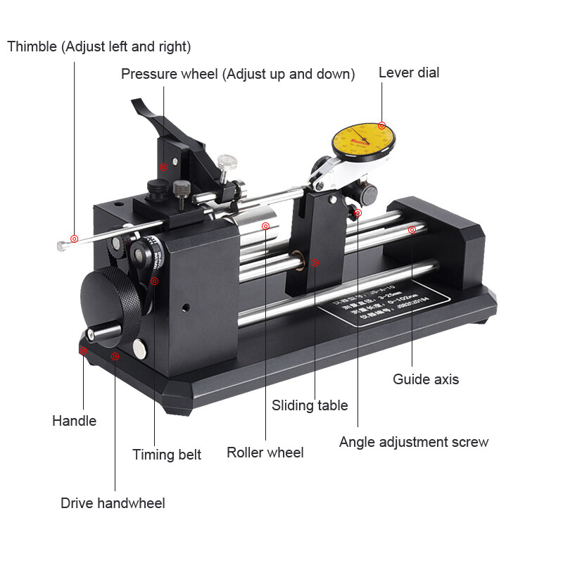 φ3-25mm High Accuracy Manual Concentricity Gauge Coaxiality Tester w ...