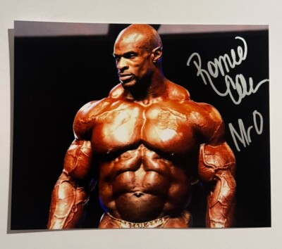 RONNIE COLEMAN HAND SIGNED 8x10 PHOTO AUTOGRAPHED BODYBUILDER LEGEND ...