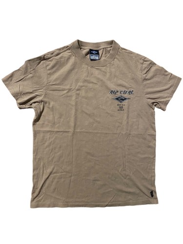 Vintage 90s Rip Curl Size Small Men's 'Born at Bells' T Shirt Beige ...