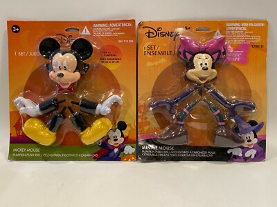 Gemmy Disney Halloween Vampire Mickey + Black Cat Minnie Vampire ...