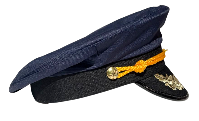 BLUE CAPTAIN NAVY SAILOR HAT Officer Uniform Adult Cap Naval Ship ...