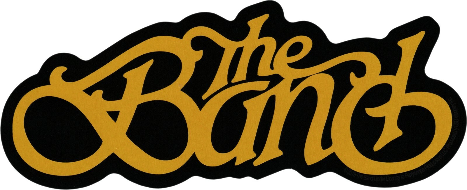 Sticker - The Band Yellow Logo 1960s 1970s Americana Rock Music 6 ...
