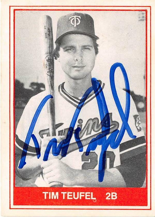 Tim Teufel autographed baseball card 1982 TCMA #12 (Orlando Twins Minor ...