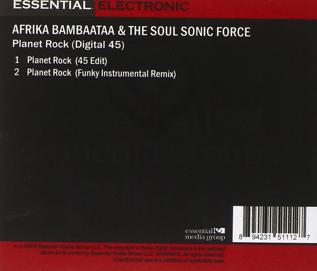 Afrika Bambaataa Planet Rock (CD) | eBay