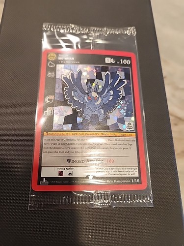 Metazoo Cryptid Nation Pin Club Series 1 MOTHMAN Holo Promo Card #1/10 ...