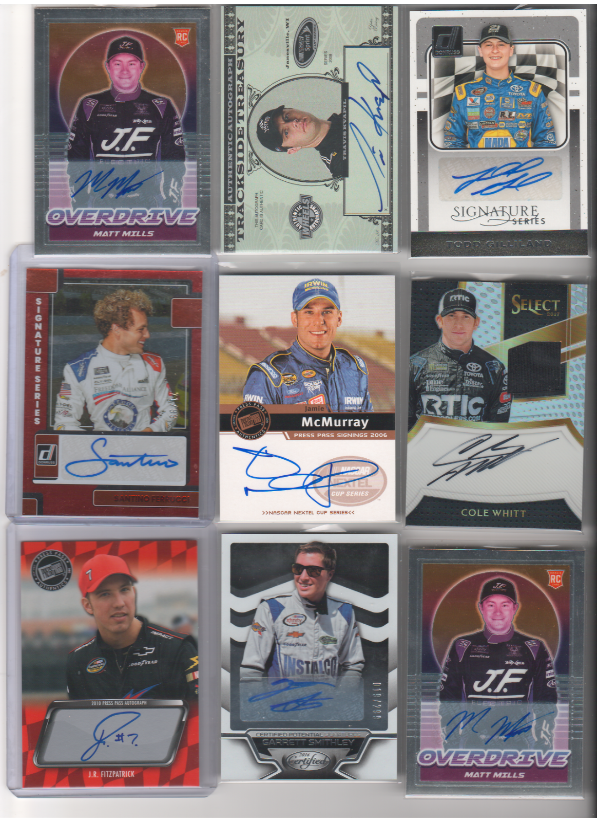 9 Nascar Autograph cards lot #2 | eBay