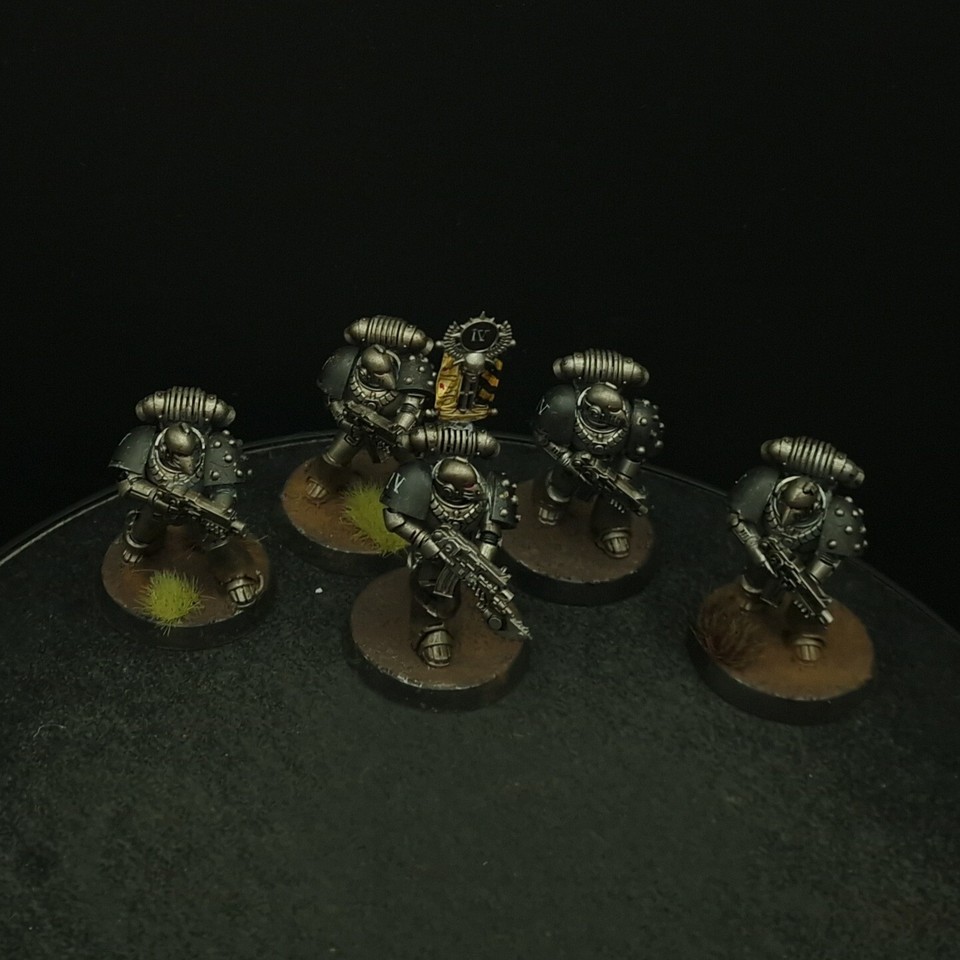 Well Painted Warhammer 40k Iron Warriors Marines ×5 AB6 HH 30K Games ...