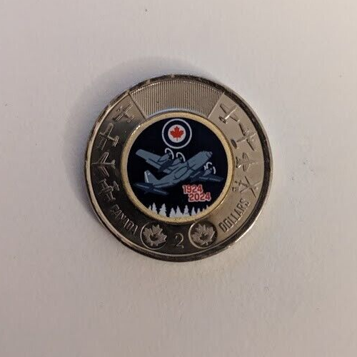 2024 Toonie Canada $2 RCAF Colored UNCIRCULATED (Check my page for ...