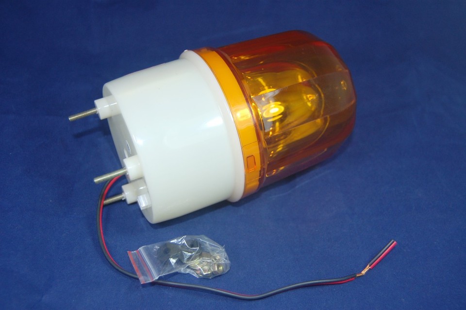 1pc Bulb Revolving Warning light Φ100mm 90-130RPM Amber 110V AC IP45 | eBay