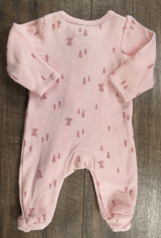 Baby Girl Clothes Child Mine Carter's Preemie Pink Thermal Bunny Rabbit ...