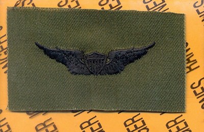 US Army Pilot Aviation Flight OD Green & Black badge cloth patch | eBay