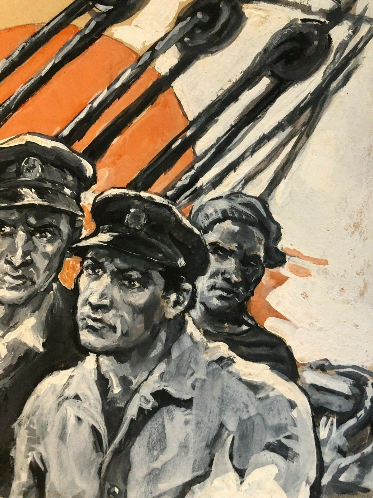 Rare Original Signed Pulp Illustration Art Painting Sailors George ...