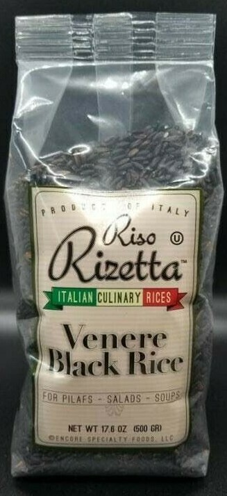 Riso Rizetta Venere Black Rice, 17.6 Oz Bag, Case of Six Bags ...