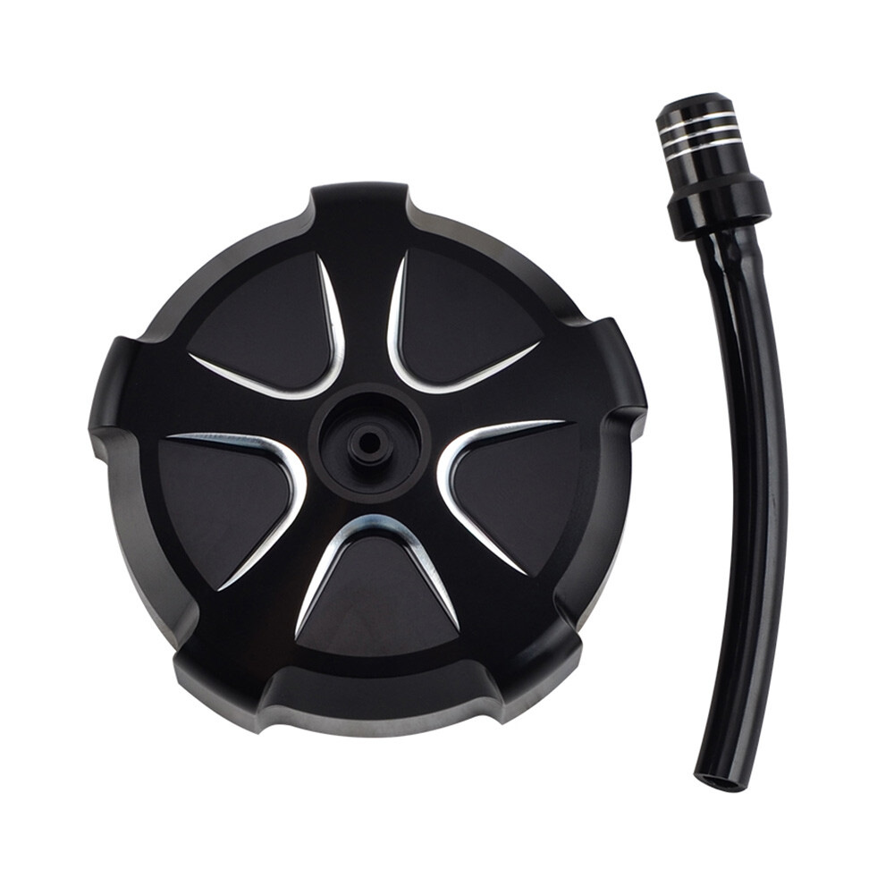 CNC Keyless Fuel Gas Tank Cap + Vent For Suzuki RMZ RM 85 125 250 450 ...