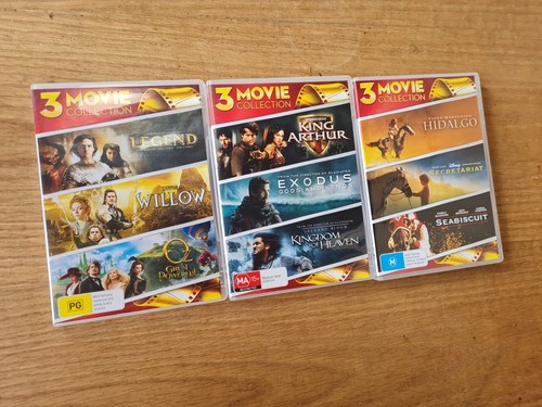 9 x Movie Collection, King Arthur, Legend, Hidalgo, Willow (Dvds, Region 4) Lc1 | eBay