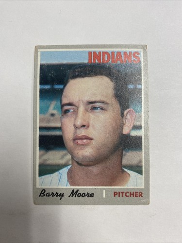 1970 Topps Baseball Barry Moore Cleveland Indians Card #366 | eBay