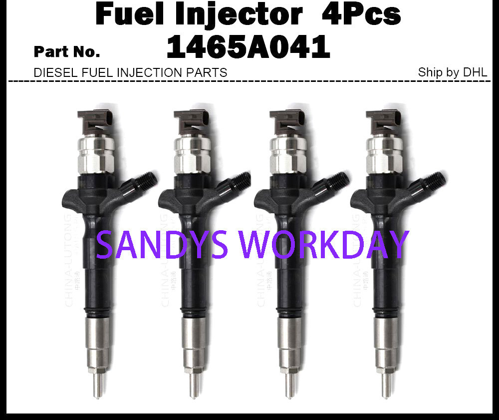 for Mitsubishi 4Pcs Fuel Injector 1465A041 Pajero Montero Sport Triton ...