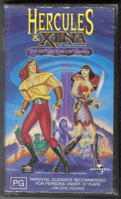 HERCULES & XENA : The Battle For Mount Olympus (Vhs video) ex - rental ...