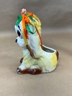 Vtg Puppy Dog Cocker Spaniel Planter Vase Big Eyes Yellow Maroon ...