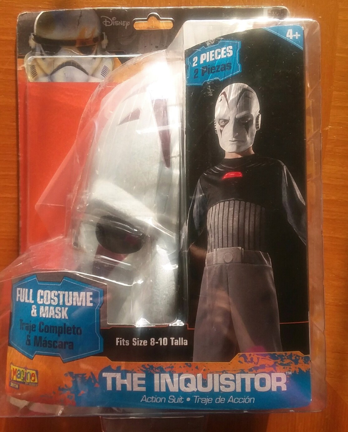 New Disney Star Wars The Inquisitor Full Costume and Mask Halloween ...