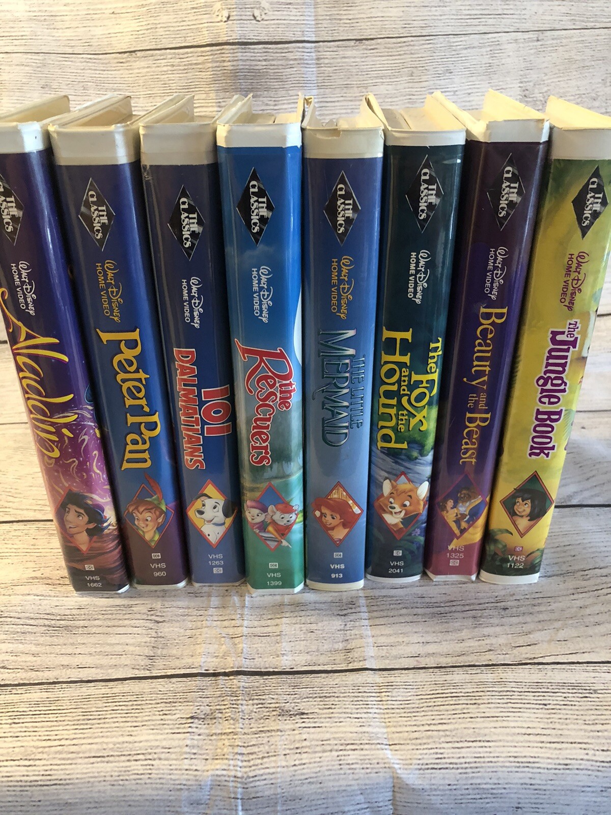 Lot Of 8 - Rare Walt Disney's Black Diamond Classics VHS - Great ...