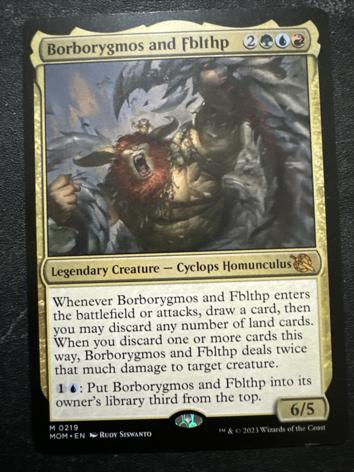 MTG Borborygmos and Fblthp March of the Machine 0219 Regular Mythic | eBay