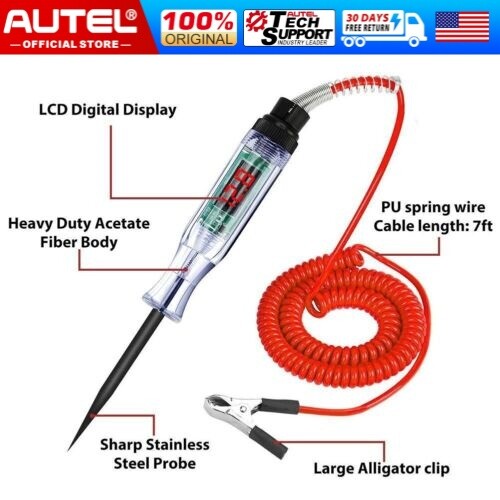 Digital Electric Voltage Circuit Tester Automotive Test Light Car Truck ...