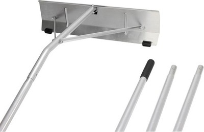 Lightweight 21' Roof Snow Rake with Angled 24" Blade for Easy ...