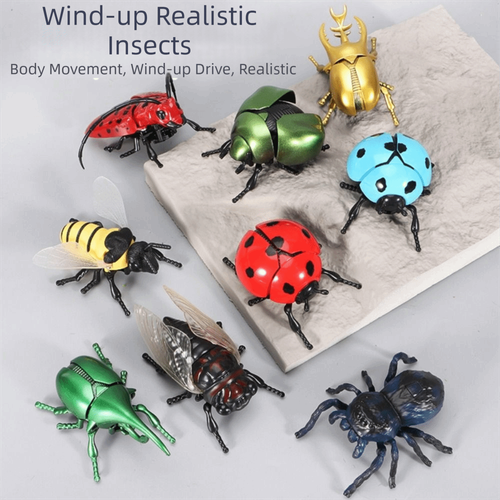 Simulation Chain Winding Insect Toys Bee Beetle Wind Up Insect Party ...