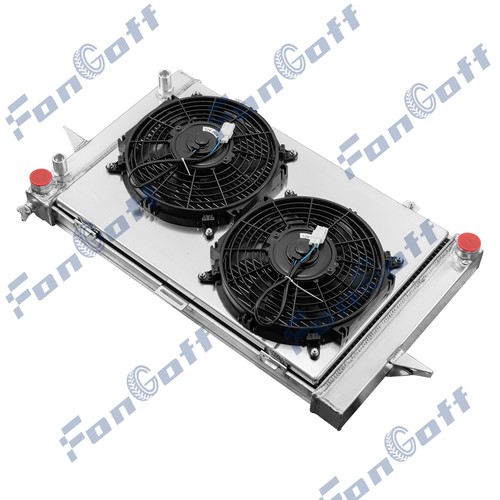 2 Row Radiator w/ Shroud Fan Fit 1998~2004 Volvo C70 V70 S70 2.3L 2.4L ...