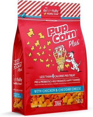 Pup Corn Plus - Puffed Dog Treats with Preiotics and Probiotics ...