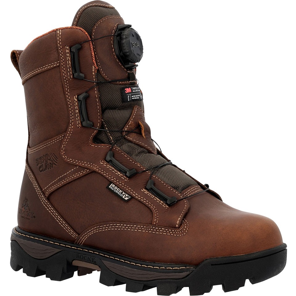 Rocky Bear Claw 800G Insulated Waterproof Hunting Boot for Men ...