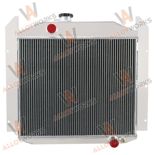 4 Row Aluminum Radiator Fit 1949-1952 Studebaker Deluxe Pickup Trucks ...
