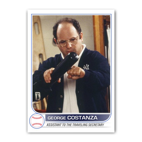 Seinfeld George Costanza 2022 Style Baseball Card New York Parody Art ...