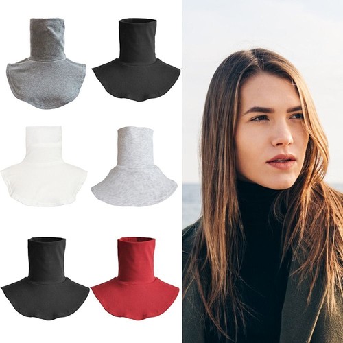 Half Top Turtleneck Fake Collar Detachable Removable Neck Cover Women's ...