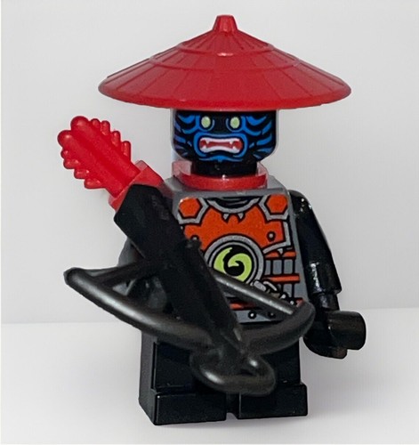 LEGO Ninjago Minifig njo082 STONE ARMY SCOUT - Blue Face Minifigure Red ...