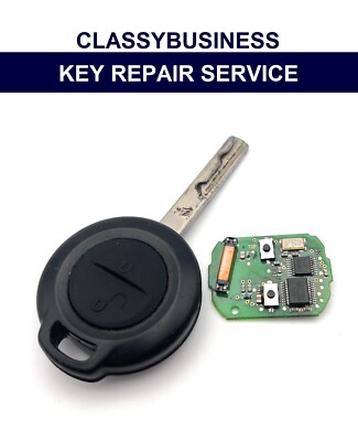 Key Repair - Smart Car Fortwo Forfour 2 button remote key fob Rubber ...
