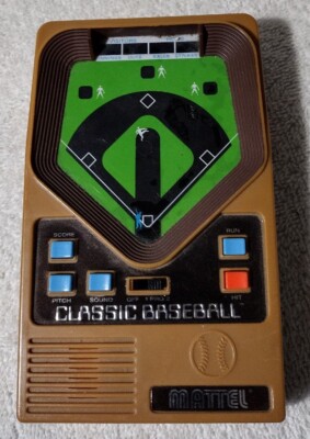 Vintage 2001 Mattel Classic Baseball Handheld Electronic Game Tested ...