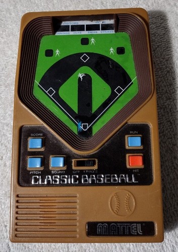 Vintage 2001 Mattel Classic Baseball Handheld Electronic Game Tested ...