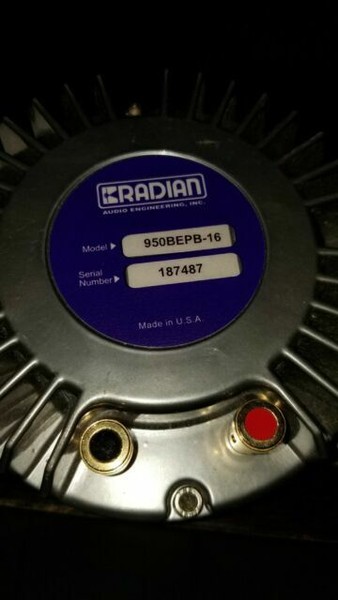 Radian 950 Be PB Neo 16ohm Diaphragm Compression Driver - for sale ...