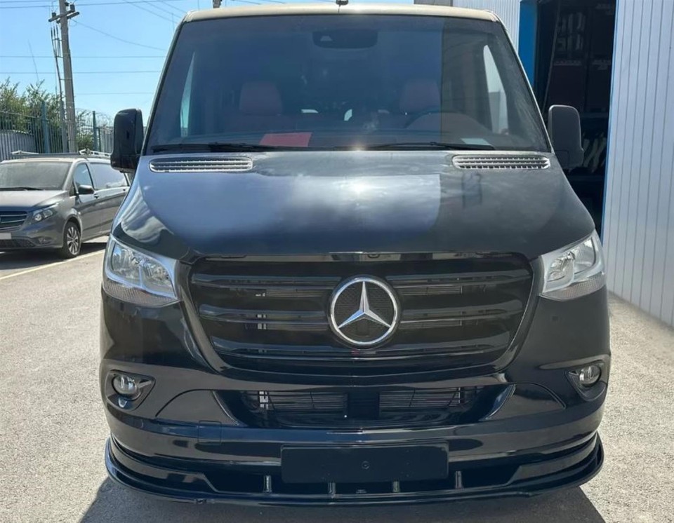 Front Bumper Splitter Spoiler For Mercedes Sprinter 2018+ Van Car ...